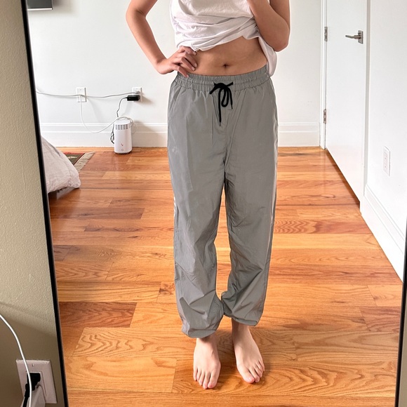 Pants & Jumpsuits | Reflective Metallic Track Pants Unisex | Poshmark